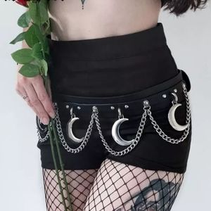 Accessories | Goth Punk Witch Crescent Moon Chain Pu Belt Nip | Poshmark